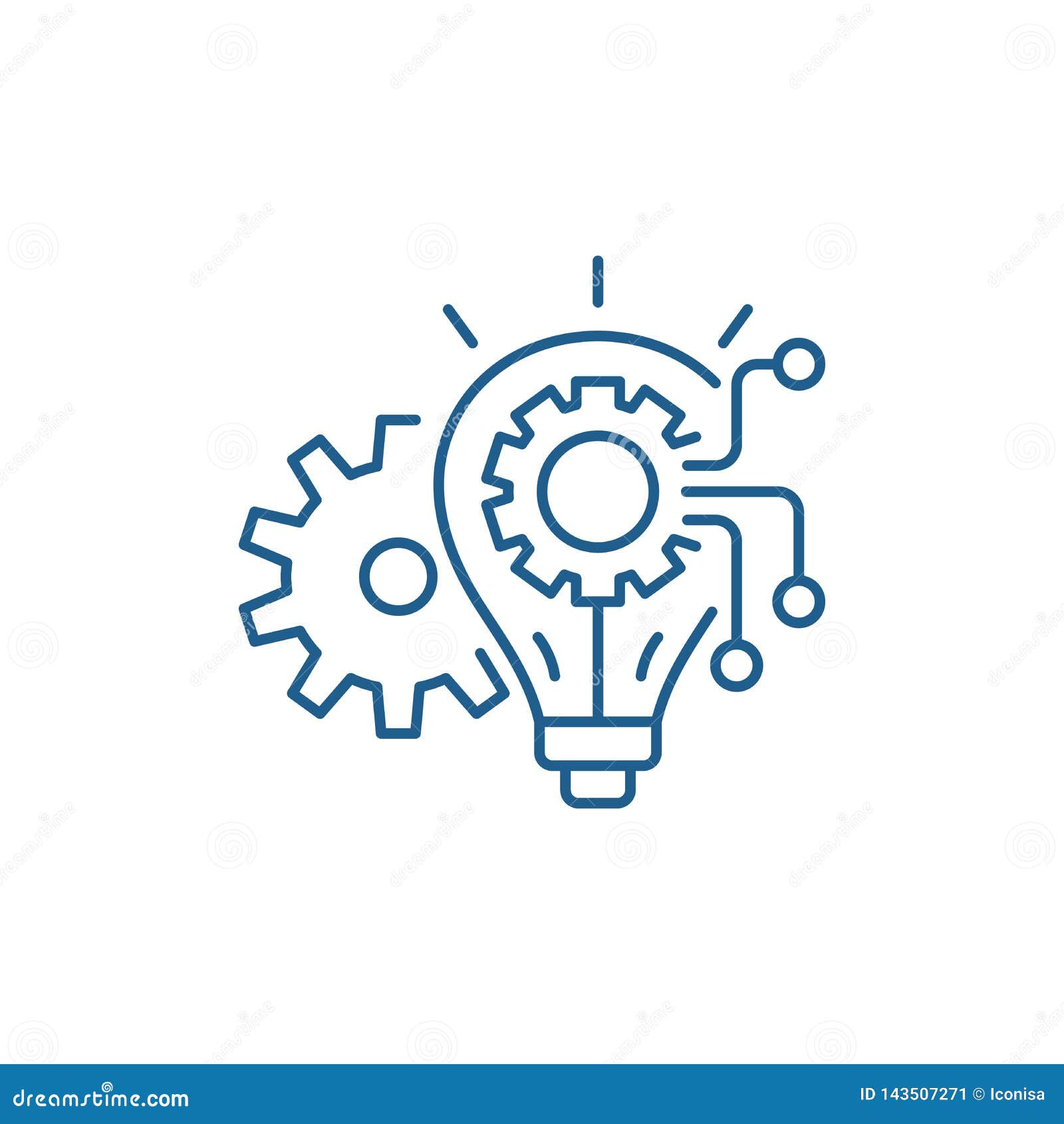 Engineering System Line Icon Concept. Engineering System Vector Linear ...