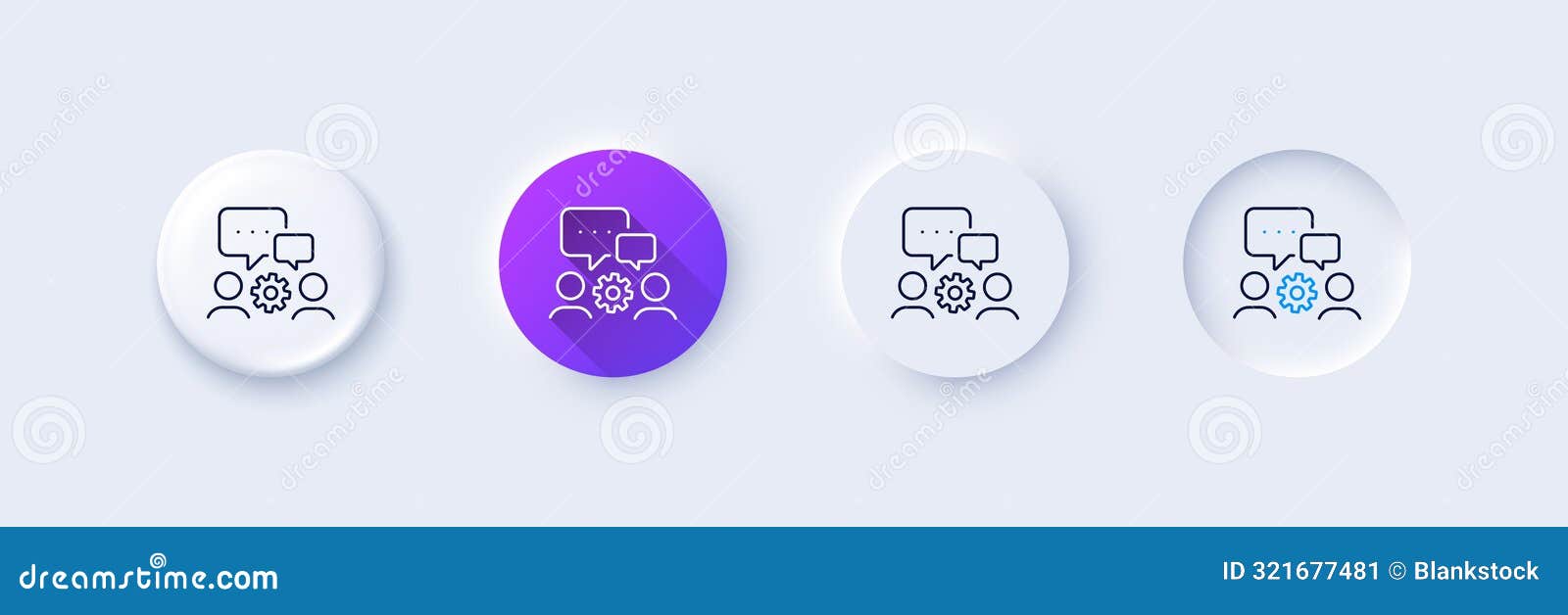 Engineering Team Line Icon. Engineer or Architect Group Sign. Line ...