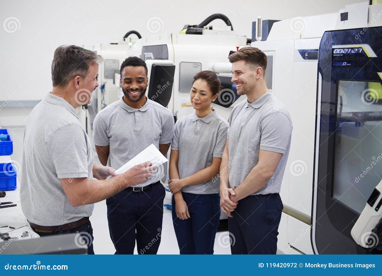 Engineering Team Having A Meeting On Construction Plan In Construction ...