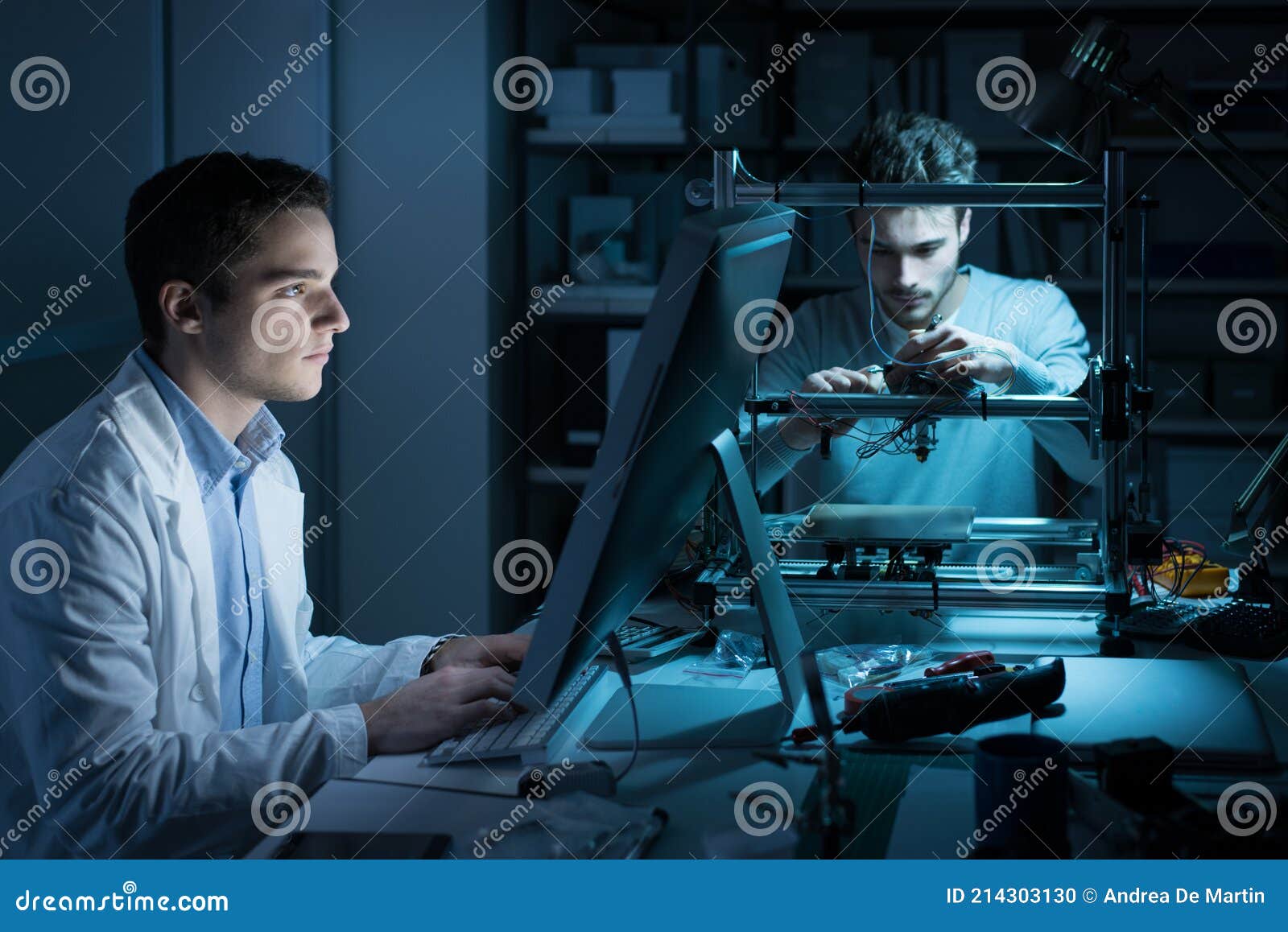 Engineering Team Working in the Lab Stock Photo - Image of people ...