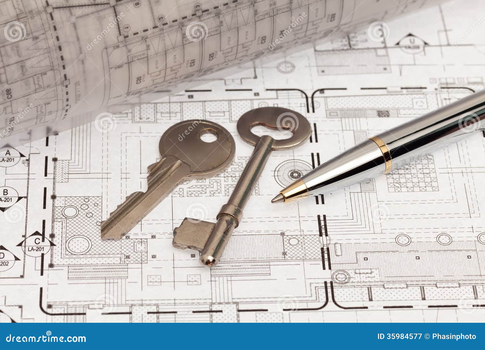 Engineering and Technical Drawing Stock Image - Image of concept ...