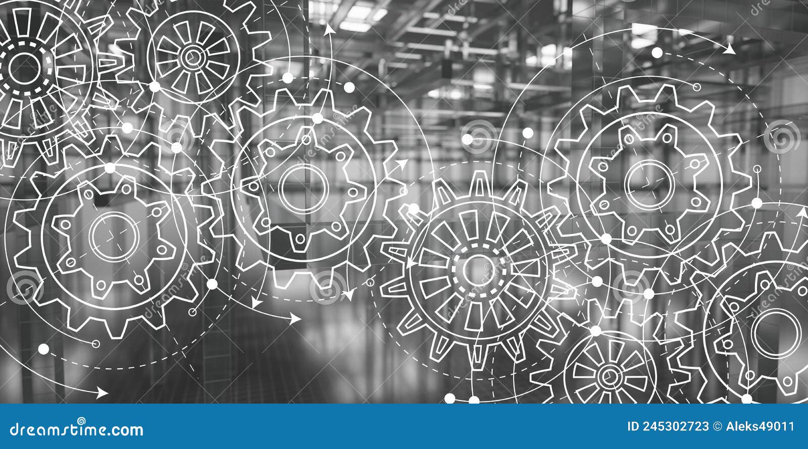 Engineering Technology Background.Rotating Mechanism of Round Parts ...