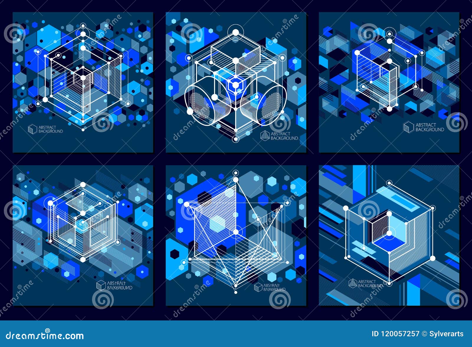 Engineering Technology Vector Dark Blue Wallpapers Set Made with Stock ...