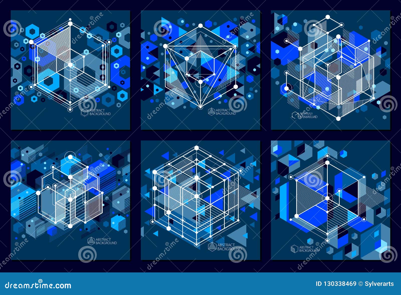Engineering Technology Vector Dark Blue Wallpapers Set Made with Stock ...