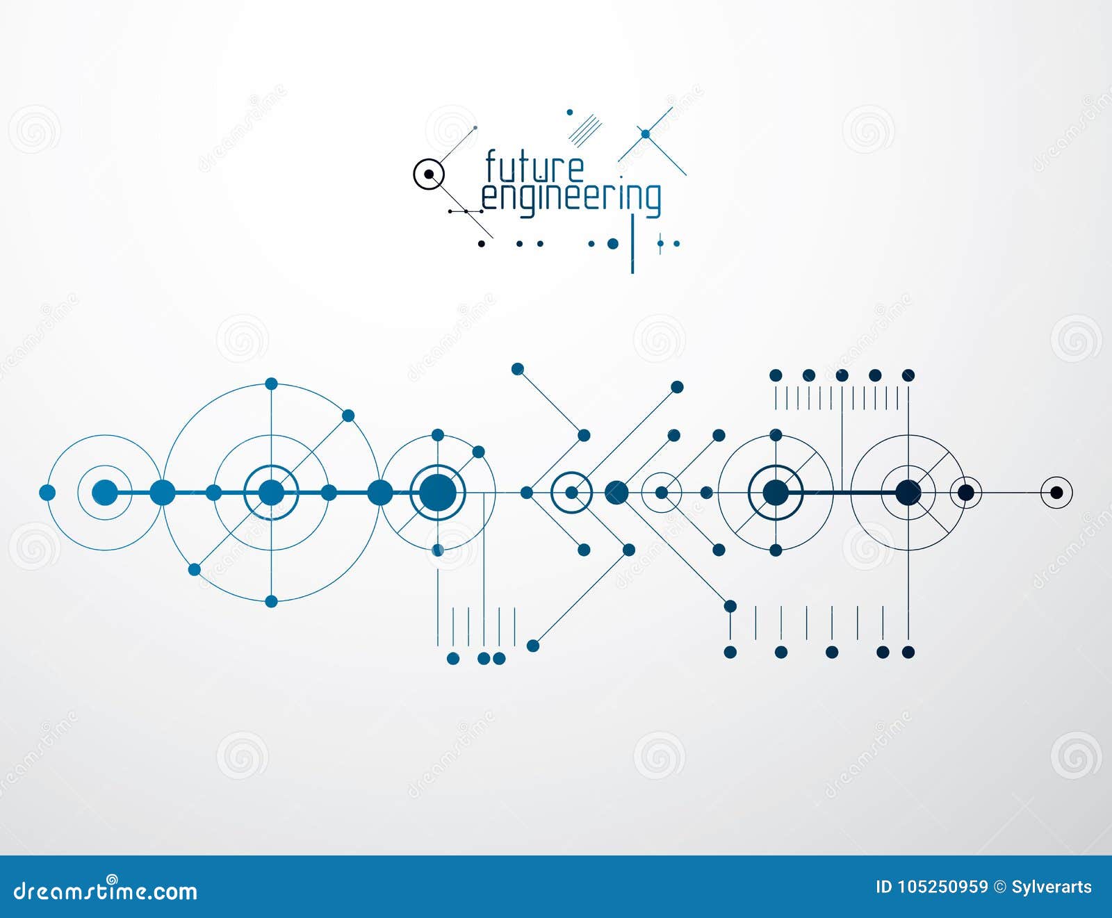 Engineering Technology Vector Wallpaper Made with Circles and Li Stock ...