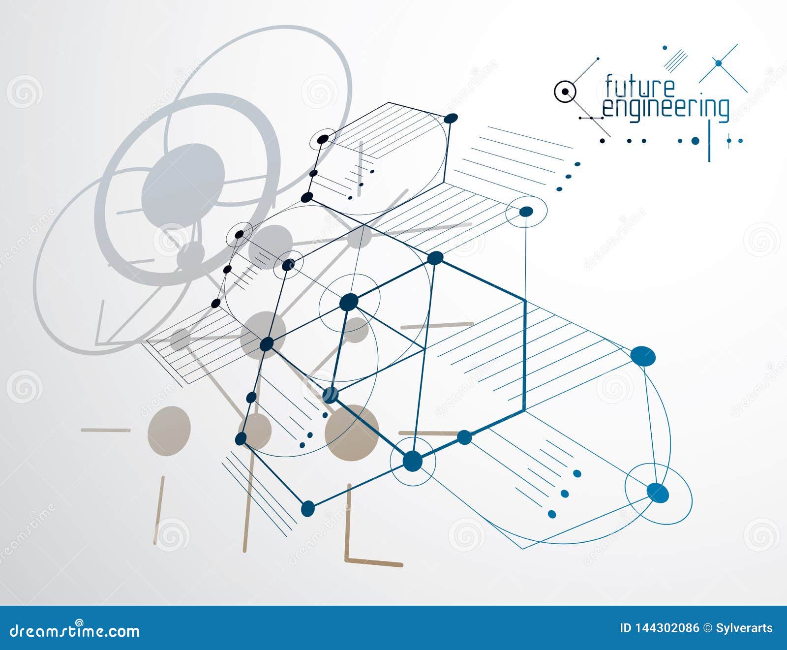 Engineering Technology Vector Wallpaper Made with Hexagons, Circles and ...