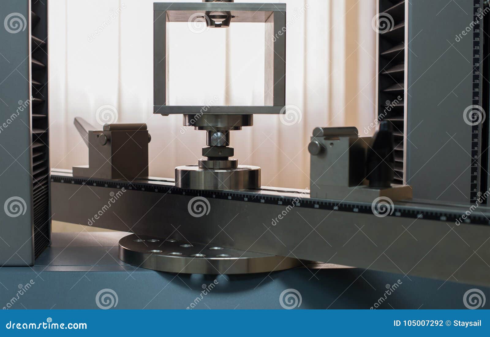 Engineering Tensile Strength Machine In Testing Process Stock Image ...