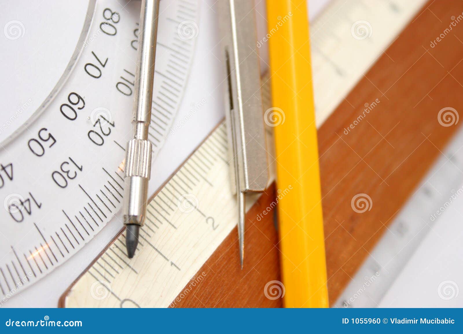 Engineering tools stock photo. Image of desktop, centimeter - 1055960