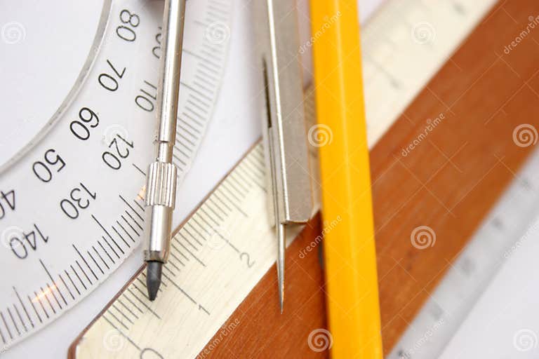 Engineering tools stock photo. Image of desktop, centimeter - 1055960