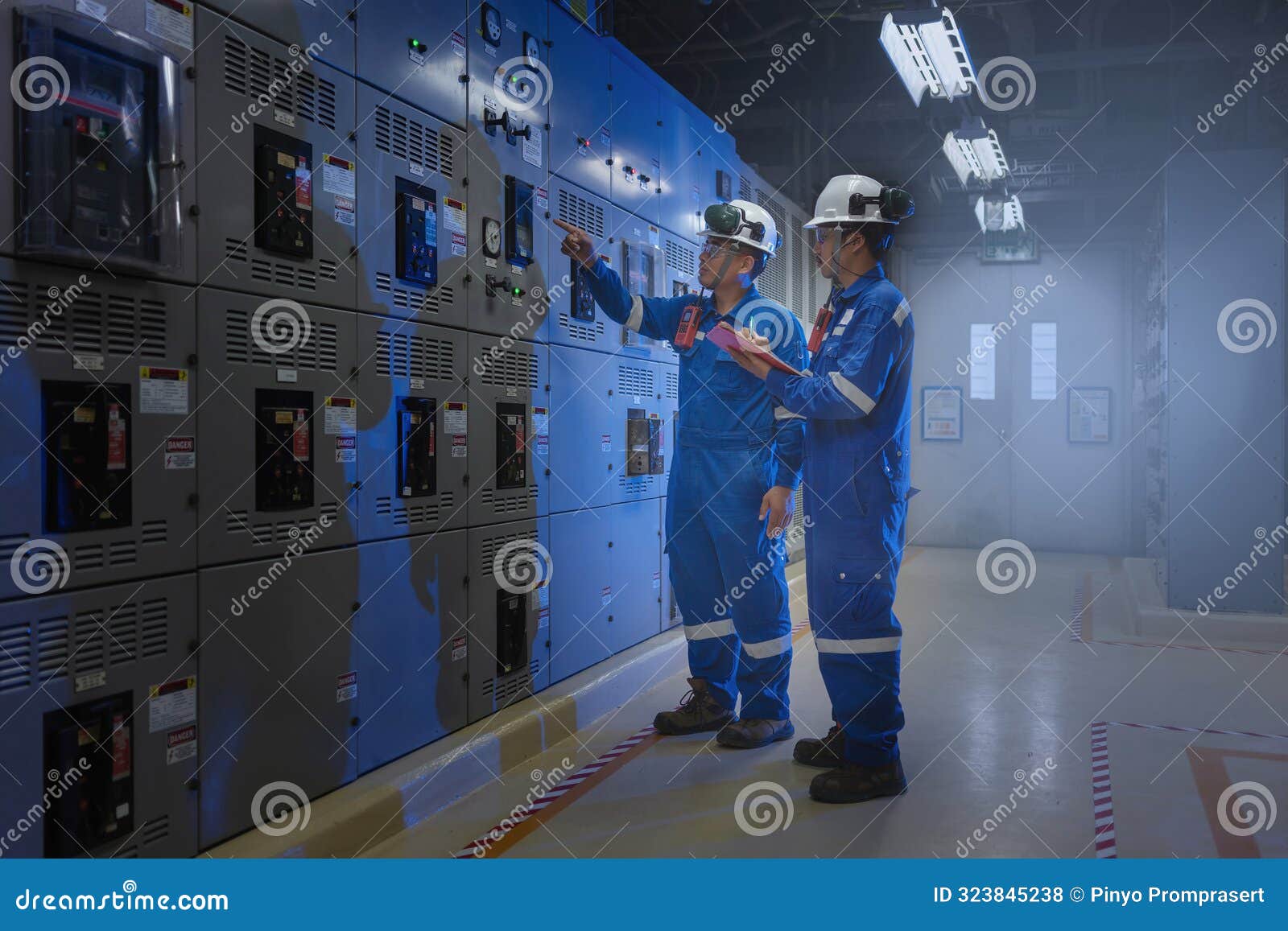 Engineering Training and Recording in Operation. Stock Photo - Image of ...