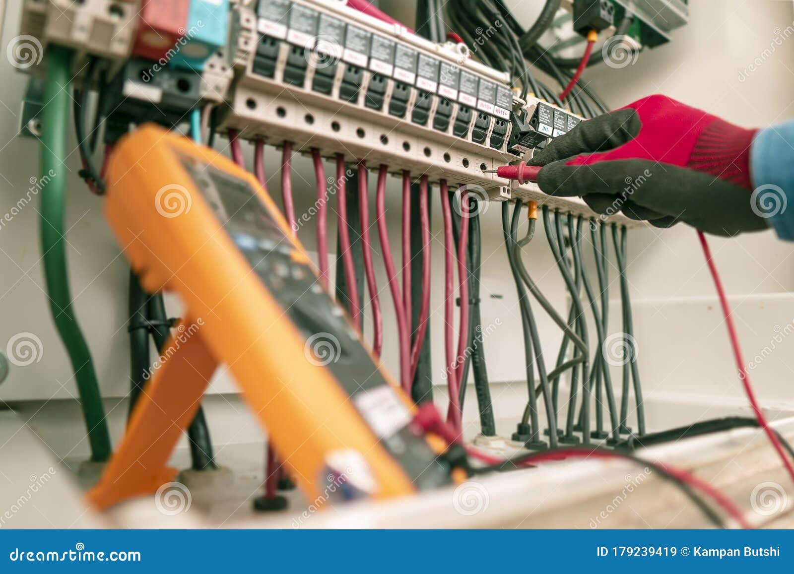 Engineering Used a Multimeter To Measure the Voltage of Electrical ...