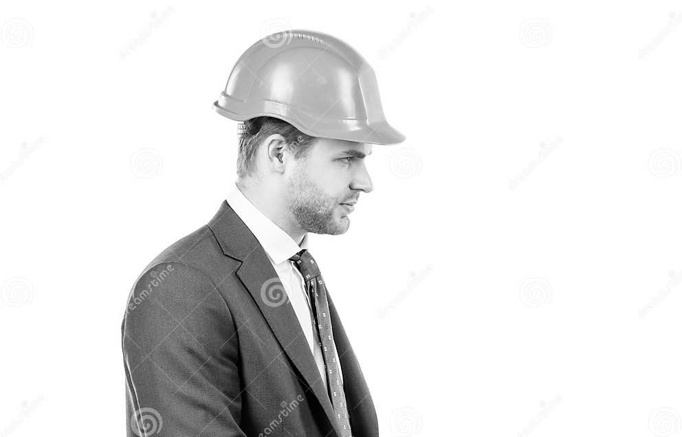 Engineering with Value. Profile Portrait of Engineer. Civil Engineer ...