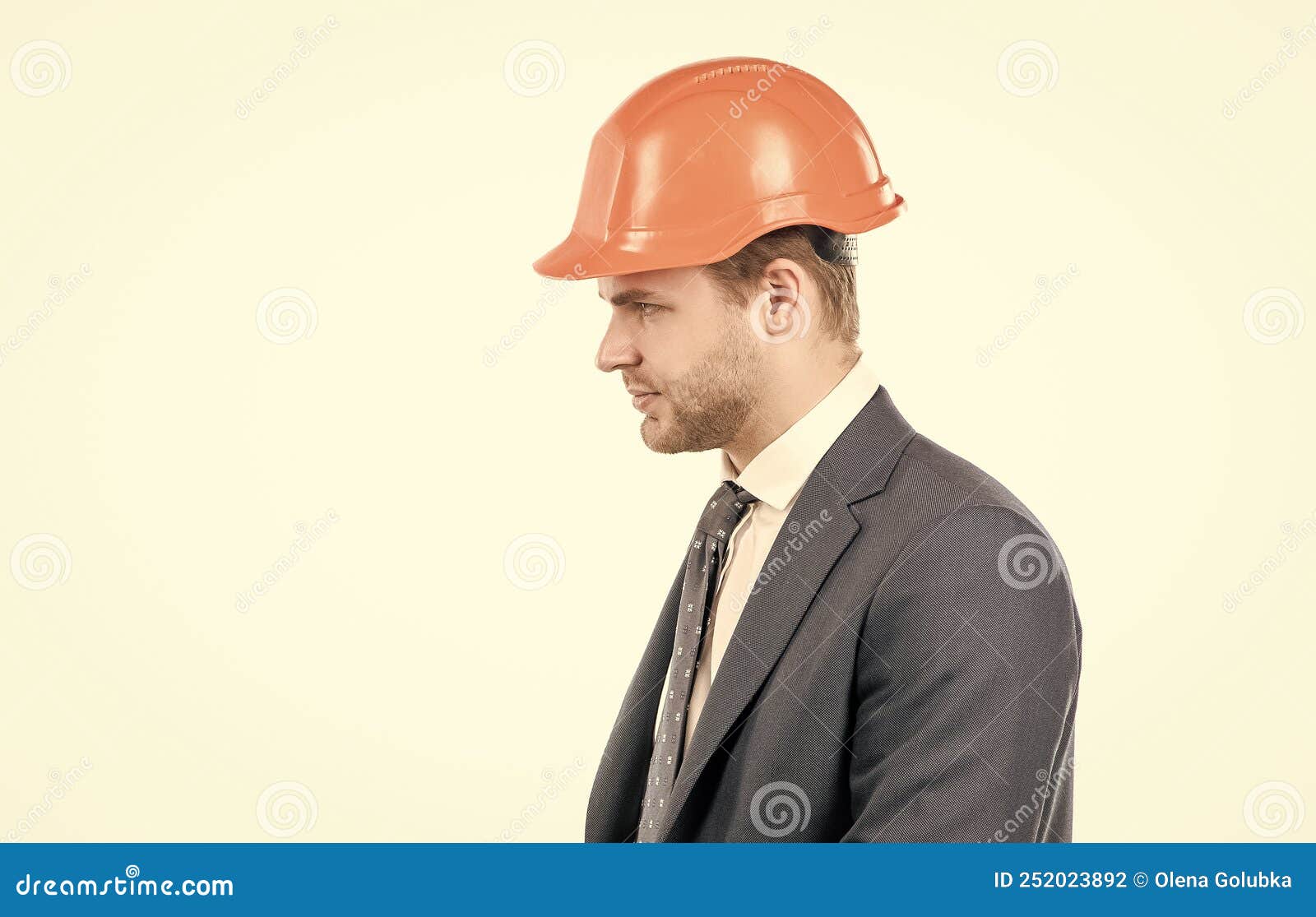 Engineering with Value. Profile Portrait of Engineer. Civil Engineer ...