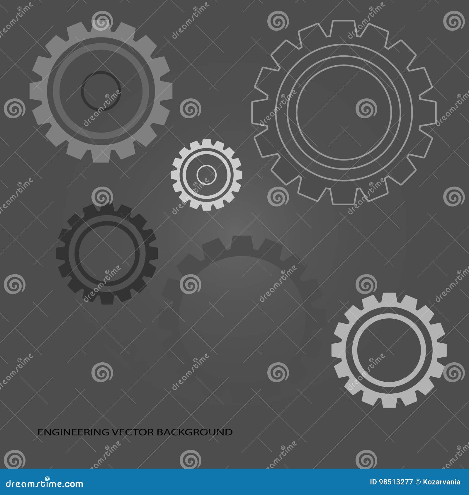 Engineering Vector Background Stock Vector - Illustration of mechanism ...