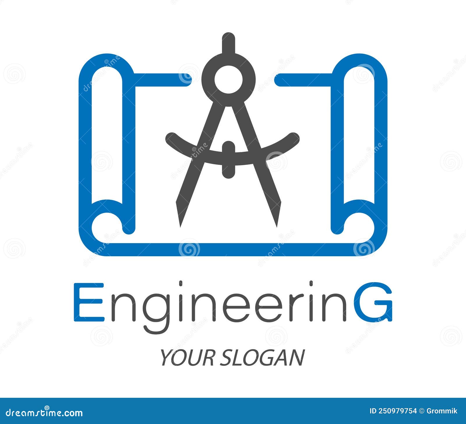 Engineering. Vector Template of an Icon, Logo, Sticker or Brand Stock ...