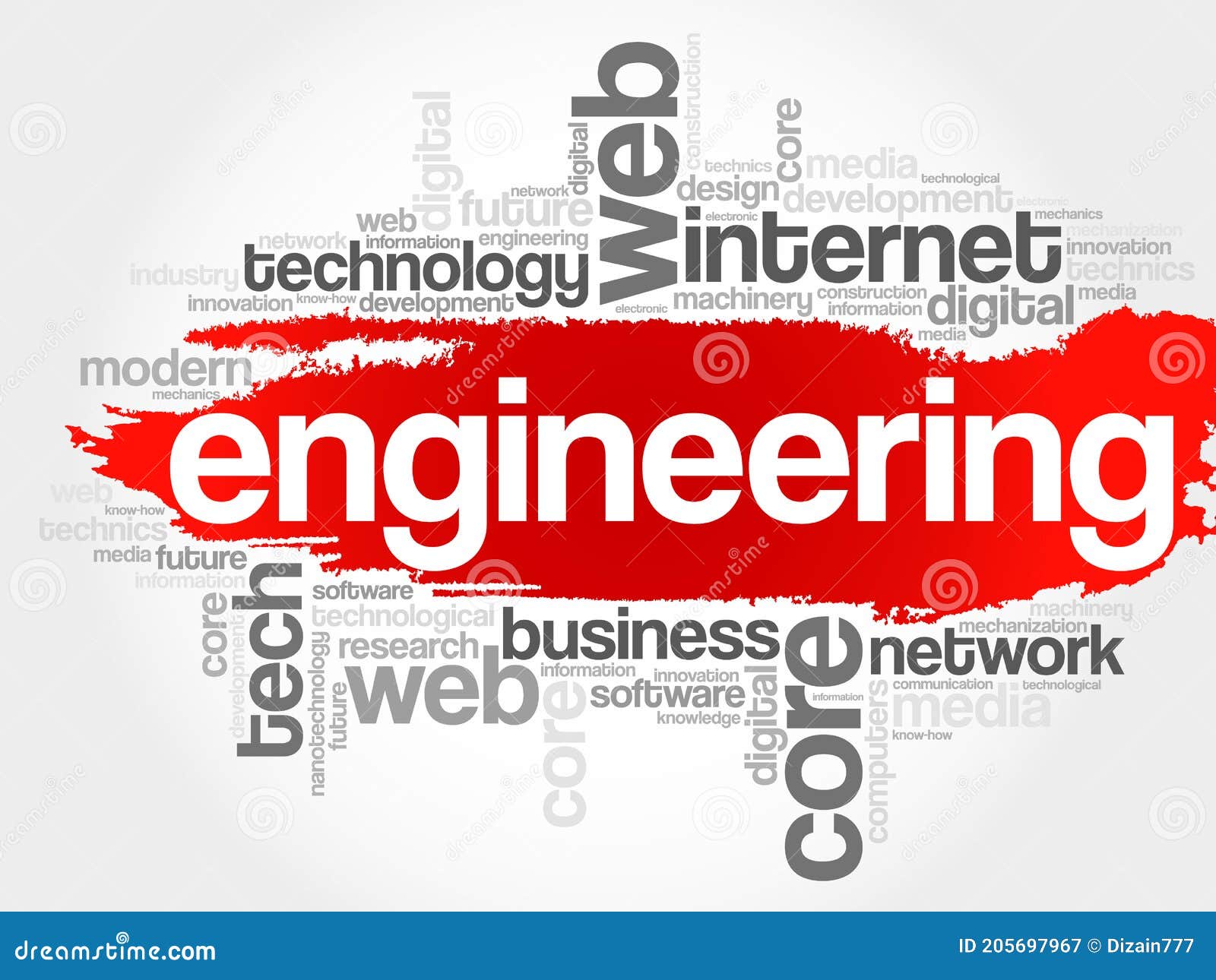 Engineering word cloud stock illustration. Illustration of architecture - 205697967