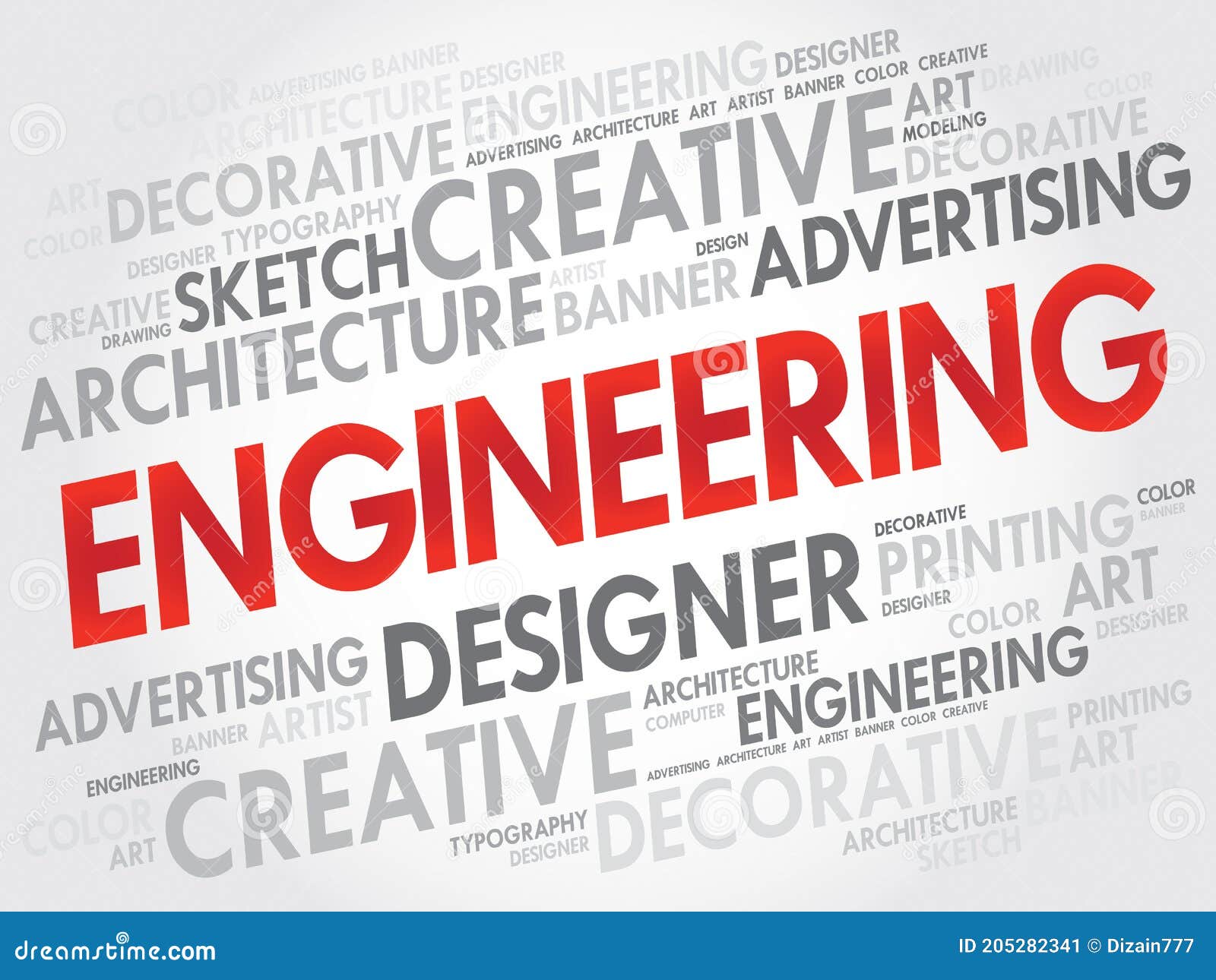 Engineering word cloud stock illustration. Illustration of collage ...