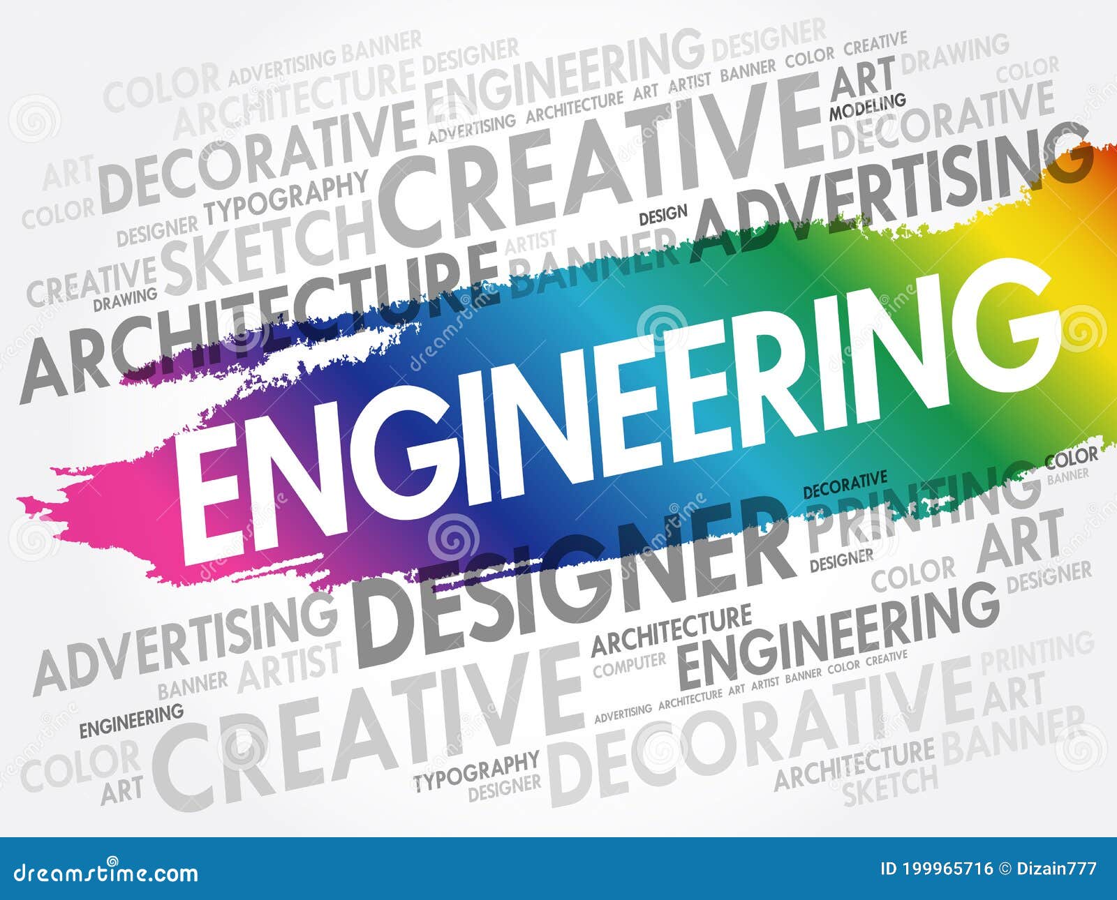 Engineering Word Cloud Concept Stock Illustration - Illustration of ...