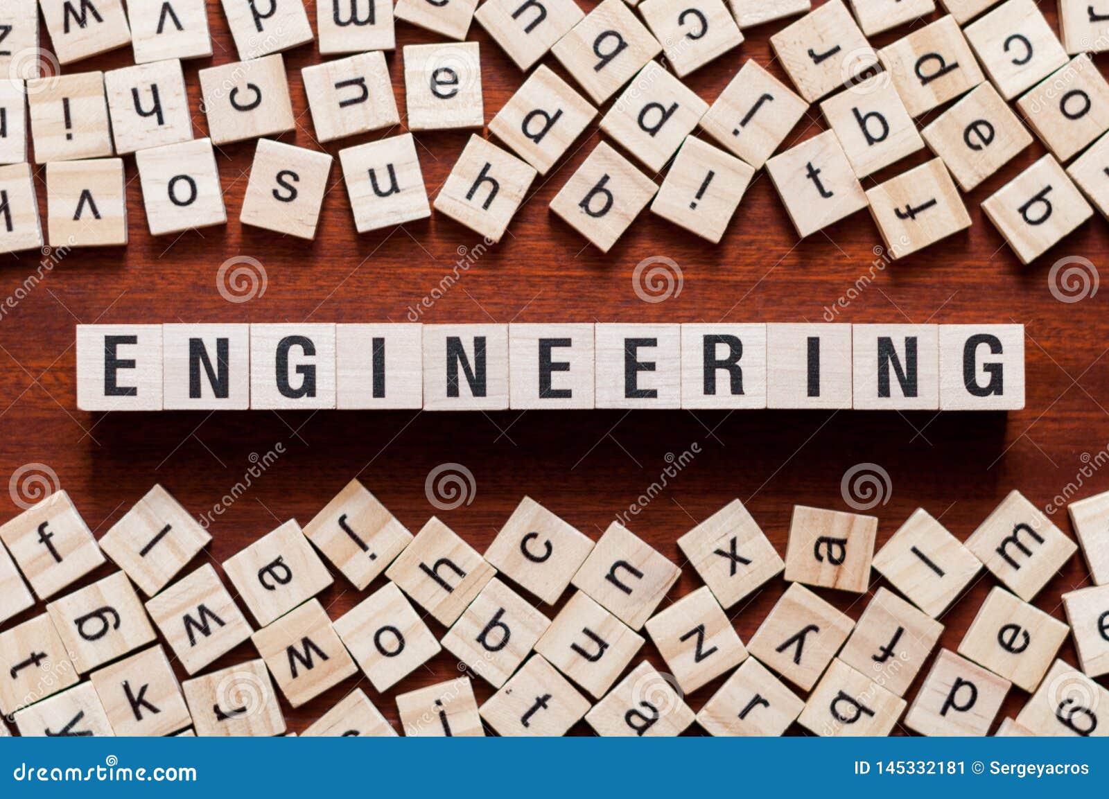 Engineering word concept stock image. Image of desk - 145332181