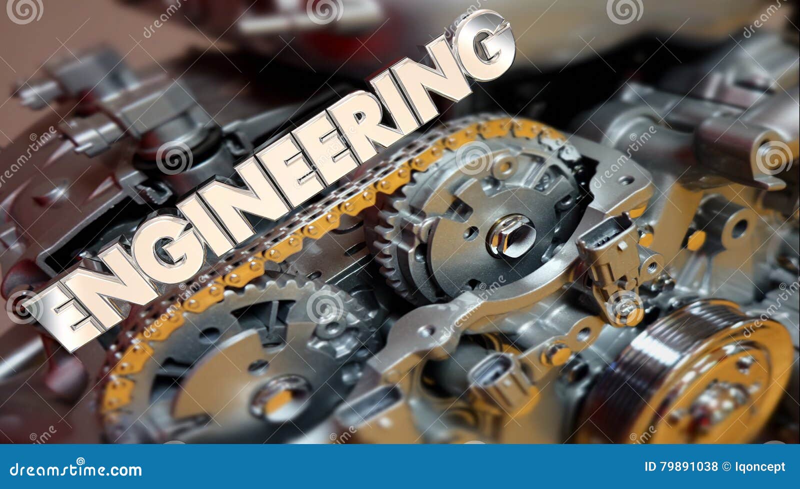 Engineering Word Engine Car Auto Motor Stock Illustration ...