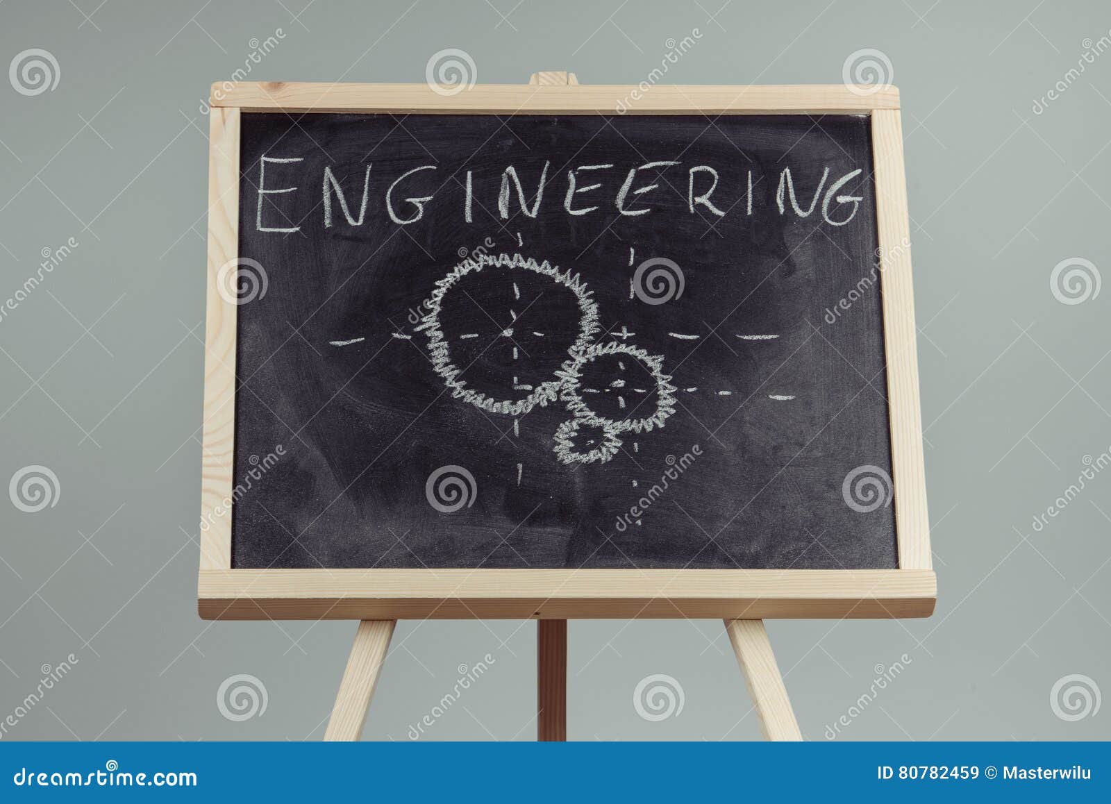 Engineering Word Written on Chalkboard Stock Image - Image of factory ...