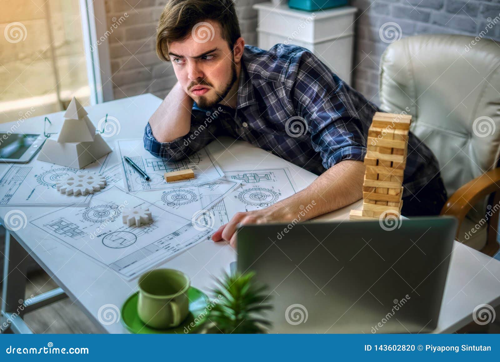 Engineering Working with Designing Mechanical Parts is Using 3D ...