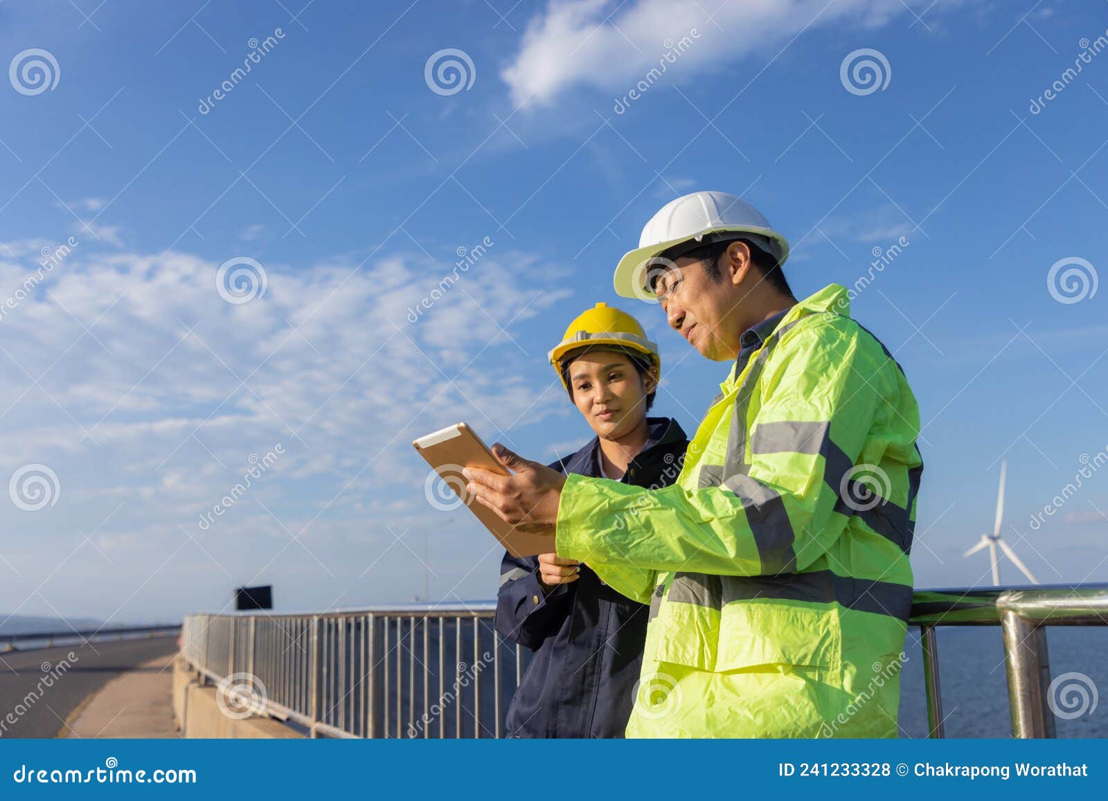 Engineers Analysis Windmill Engineers Inspection and Progress Check ...