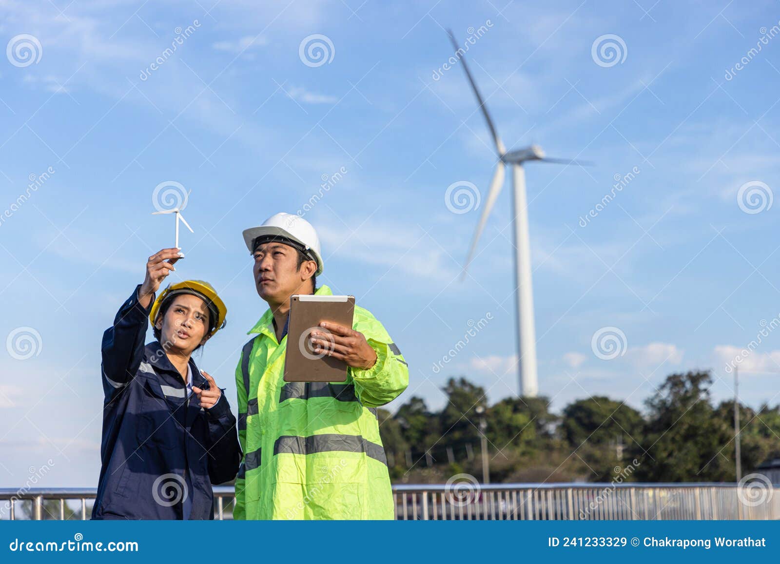 Engineers Analysis Windmill Engineers Inspection and Progress Check ...