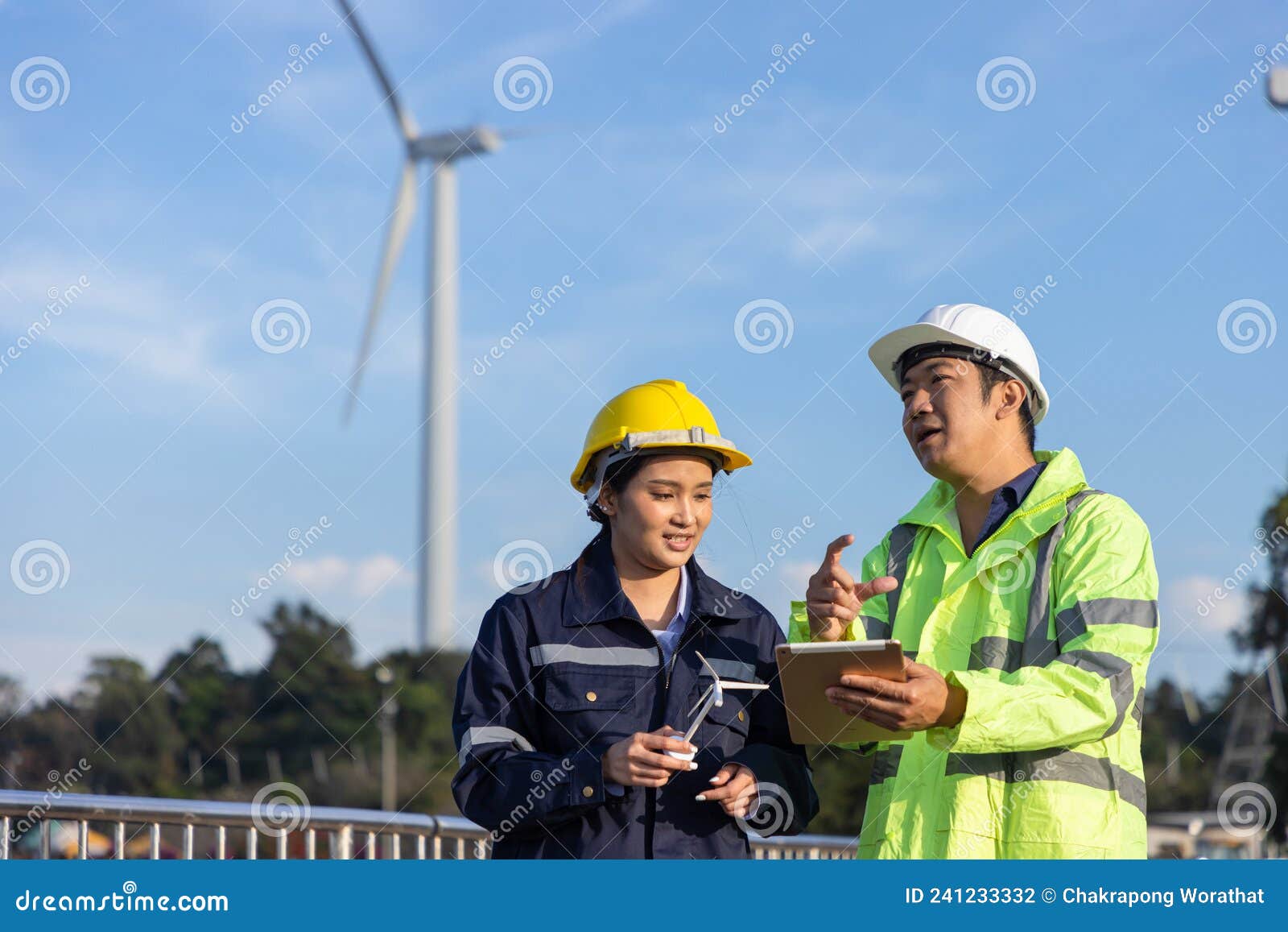 Engineers Analysis Windmill Engineers Inspection and Progress Check ...