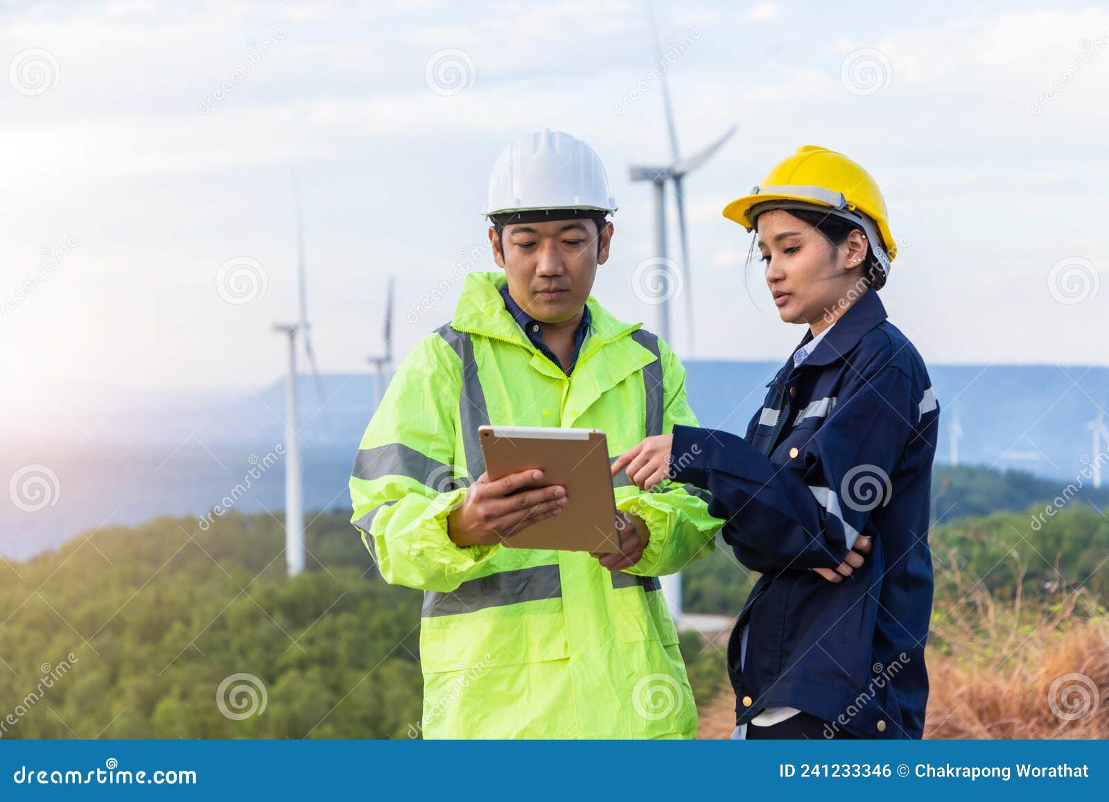 Engineers Analysis Windmill Engineers Inspection and Progress Check ...