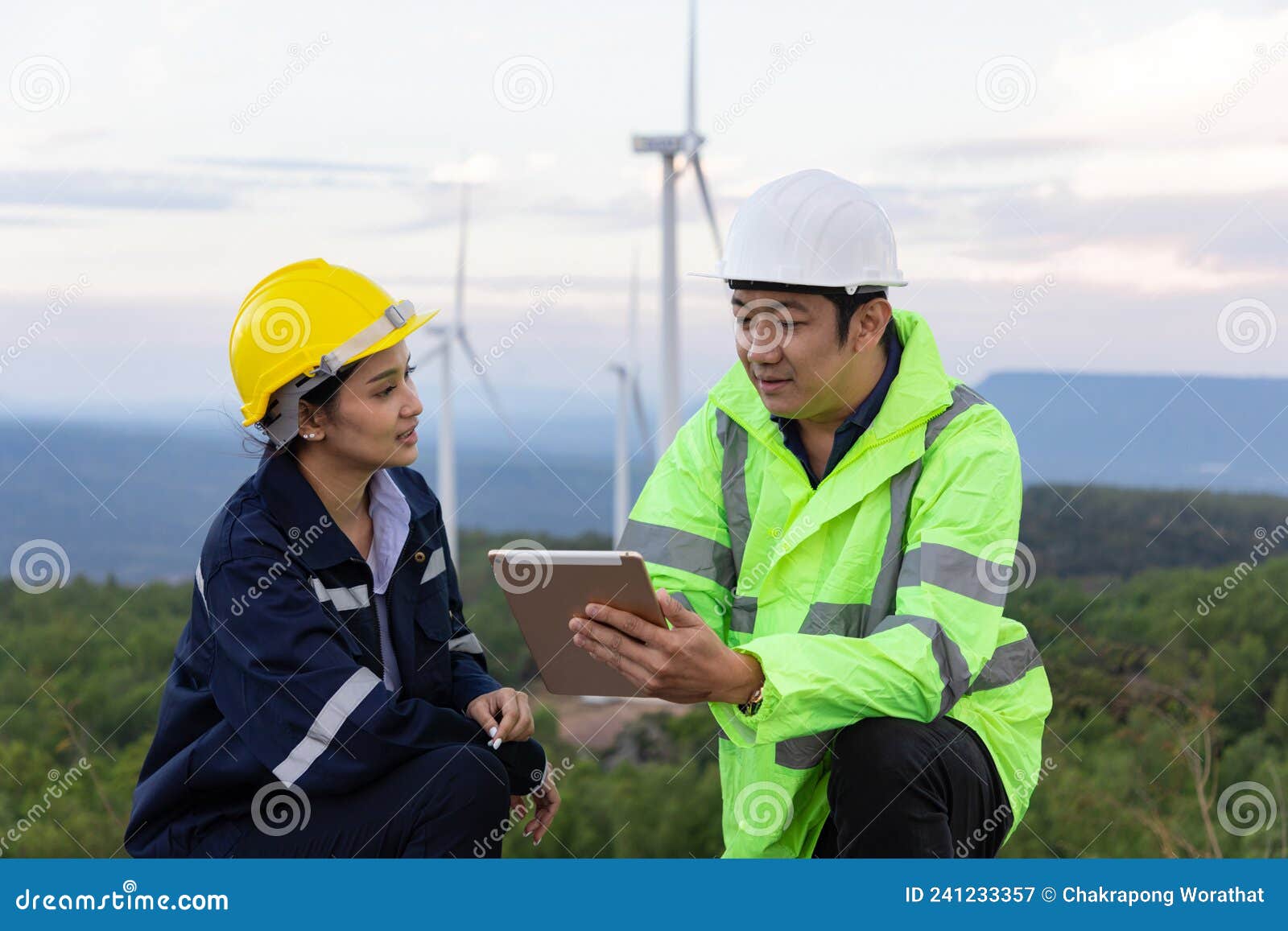Engineers Analysis Windmill Engineers Inspection and Progress Check ...