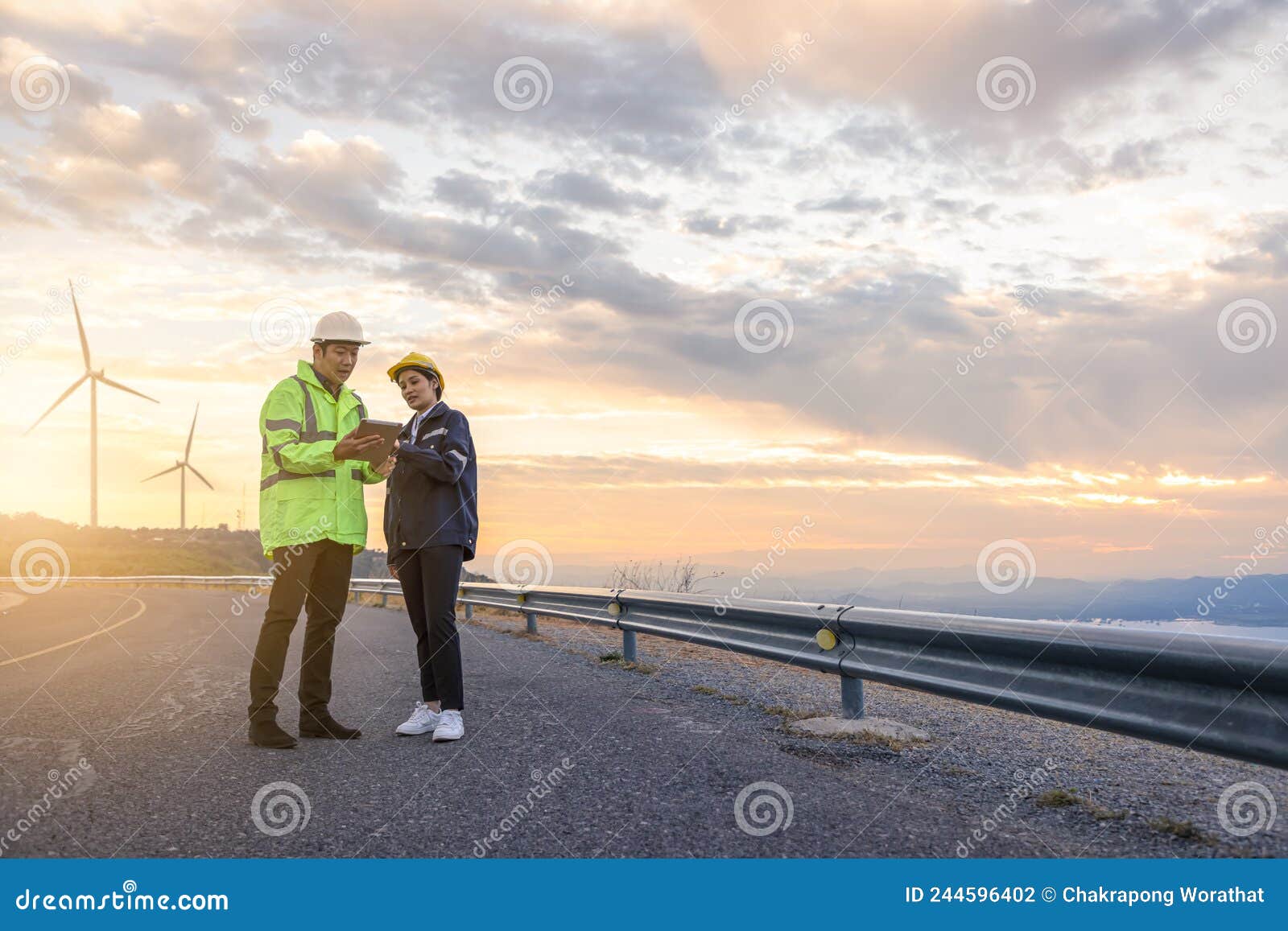 Engineers Analysis Windmill Engineers Inspection and Progress Check ...