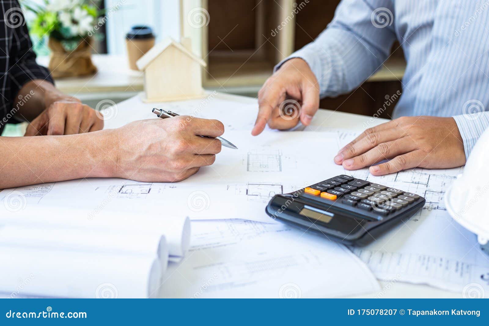 Engineers or Architects are Meeting a Team To Design the Architectural ...