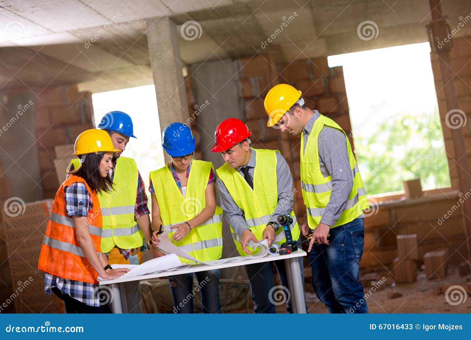 Engineers and Architects Working Together Stock Image - Image of ...