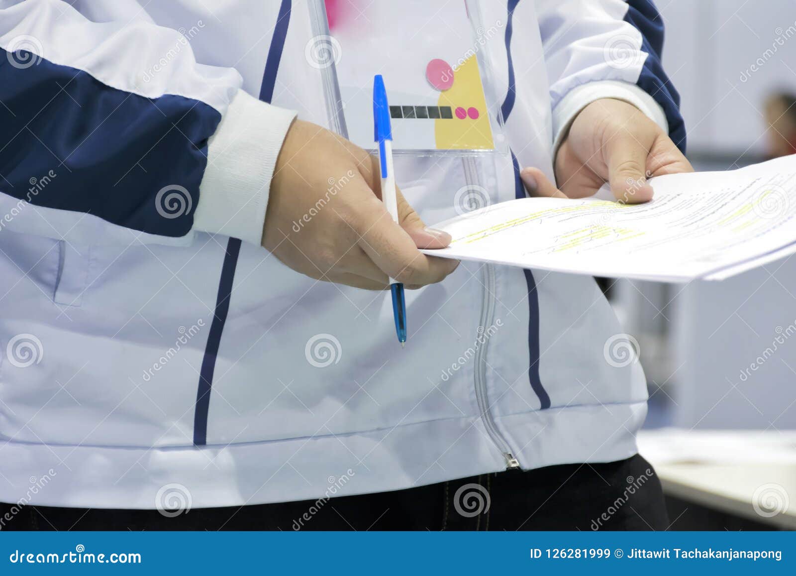 Engineers Checked with Detailed Documentation. Stock Image - Image of ...