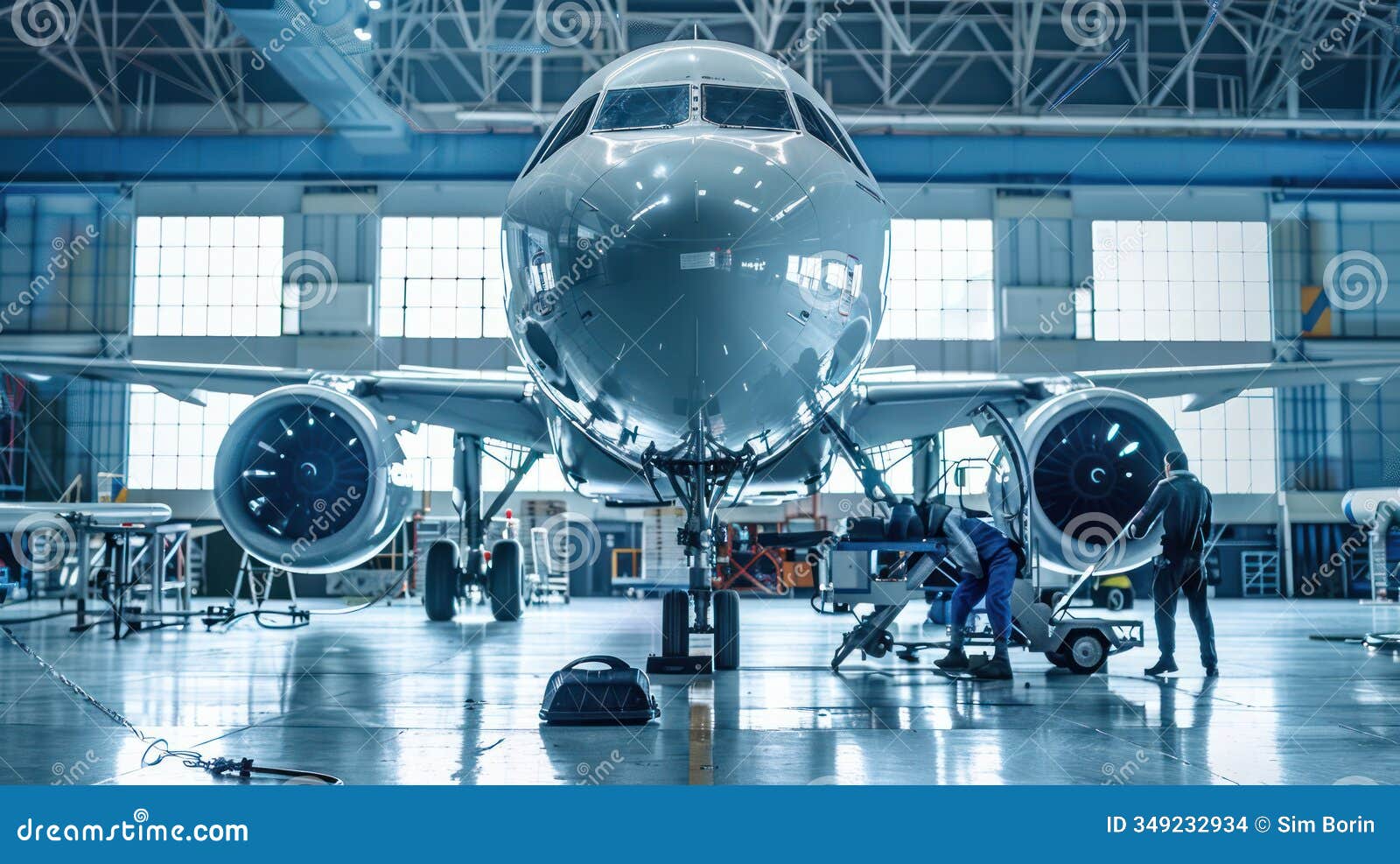 Engineers Conducting a Safety Inspection Stock Illustration ...