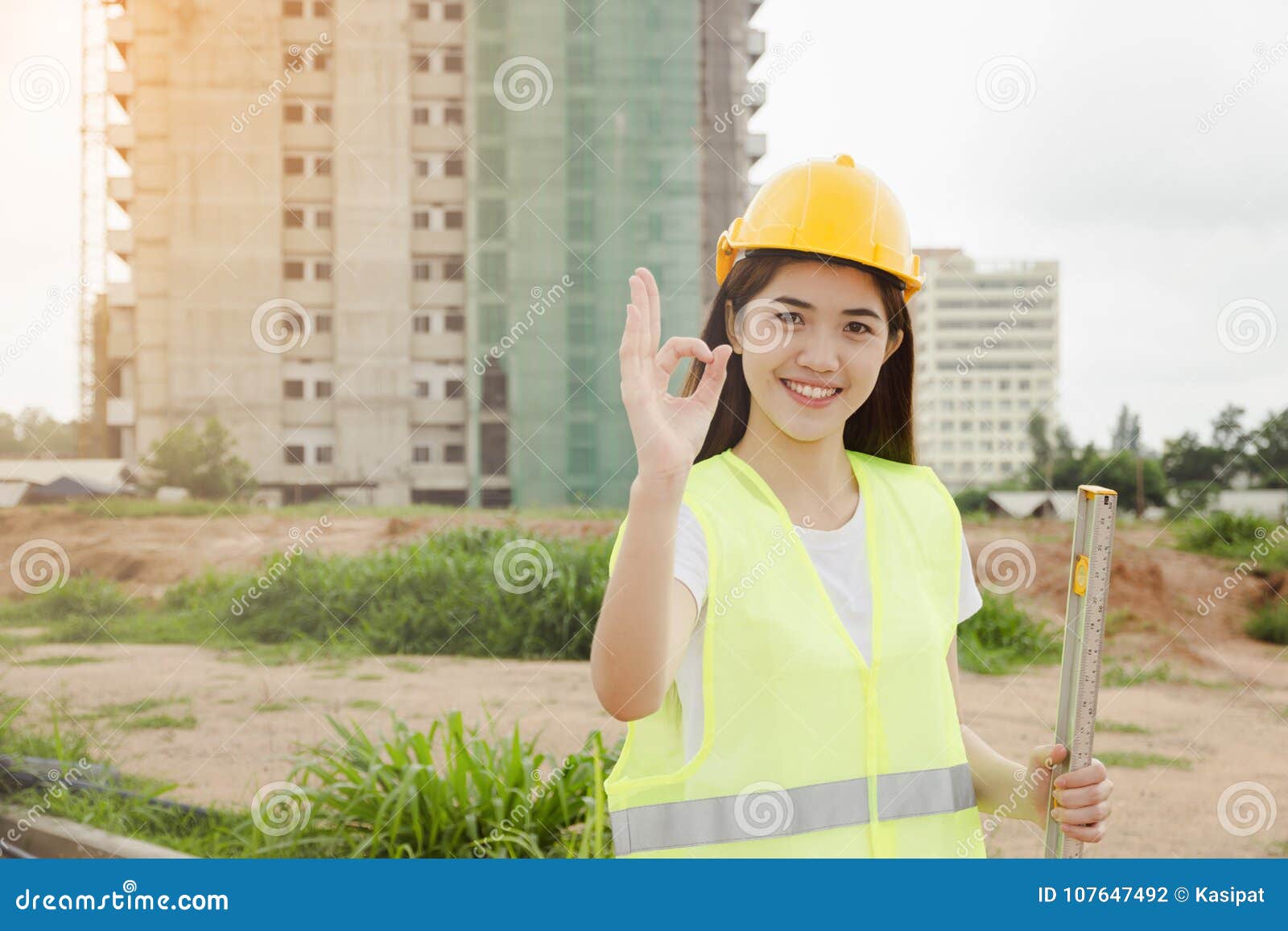 Two Engineers Asian In A Wind Turbine Power Station,Renewable Energy ...