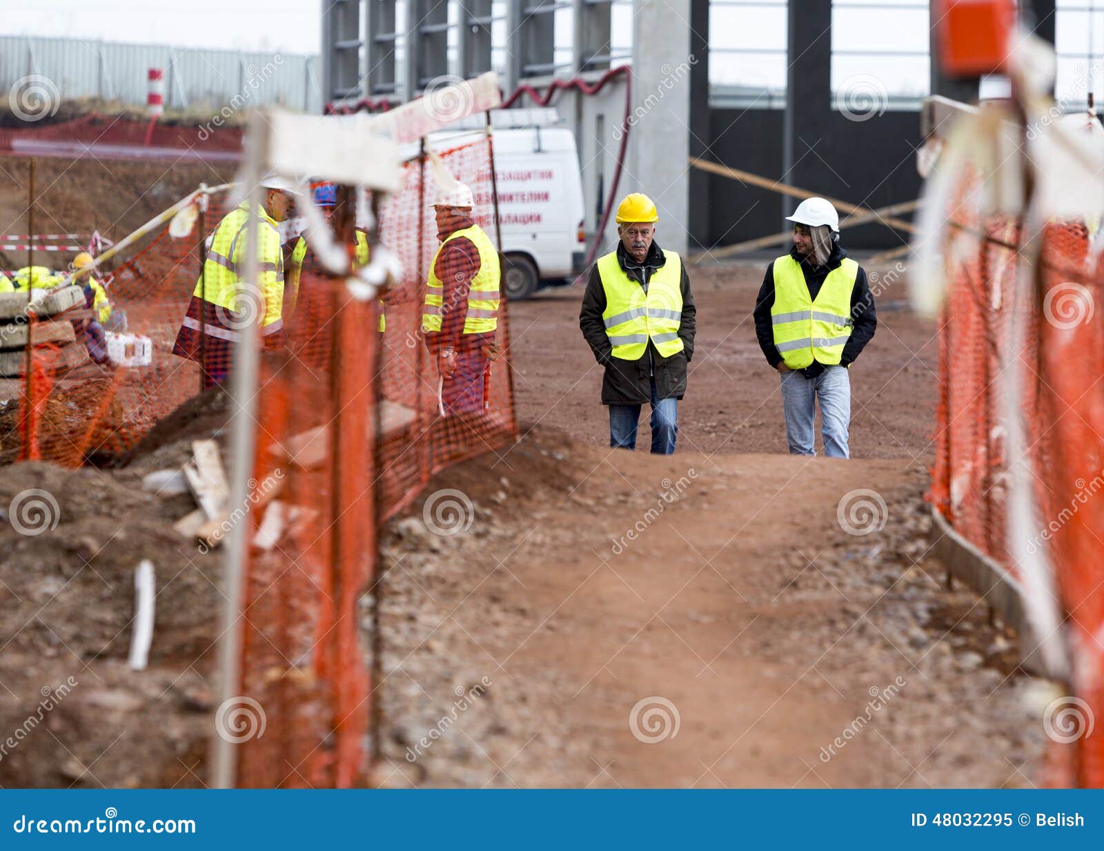 Engineers Construction Site Editorial Image - Image of crane, large ...