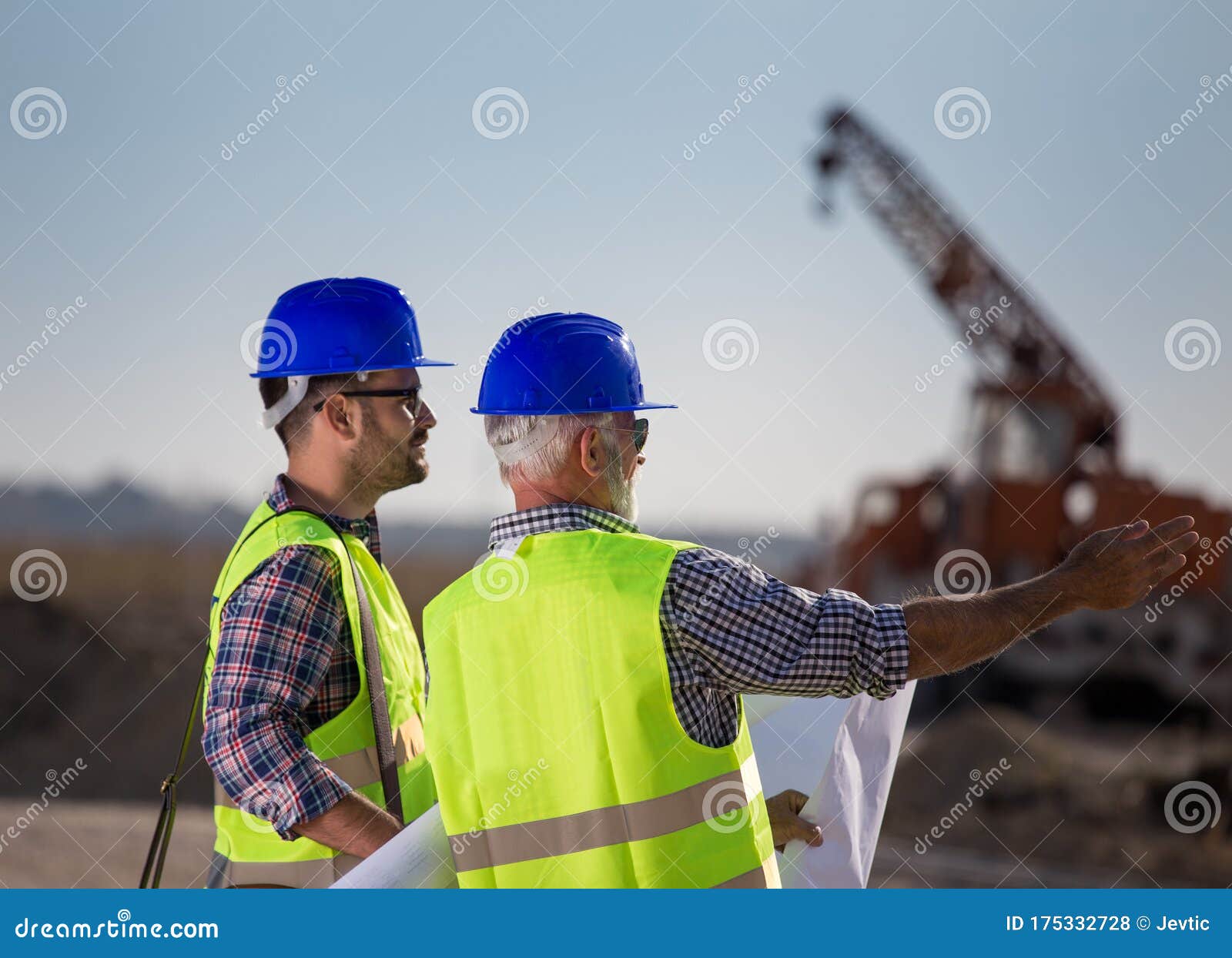 Engineers at Construction Site Stock Photo - Image of satisfied ...