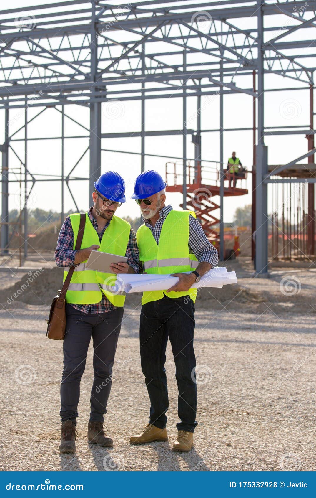 Engineers at Construction Site Stock Photo - Image of people, project ...