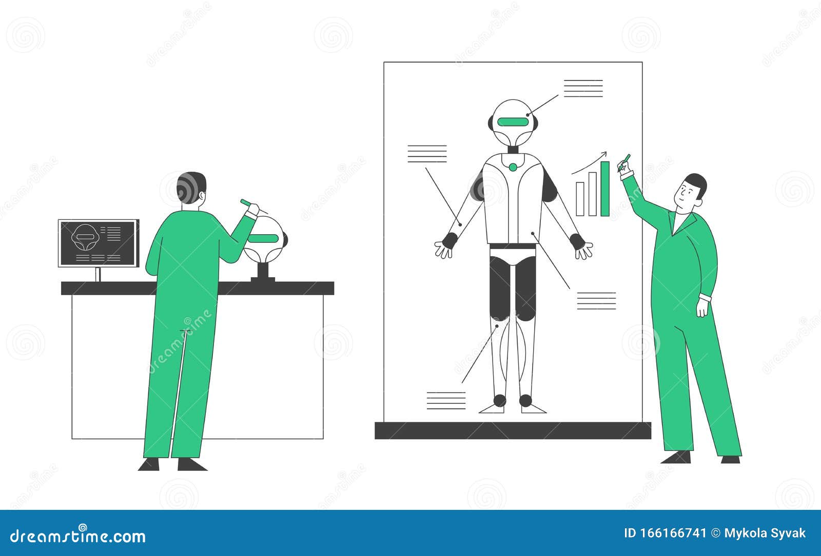 Engineers Create Robot in Laboratory. Artificial Intelligence ...