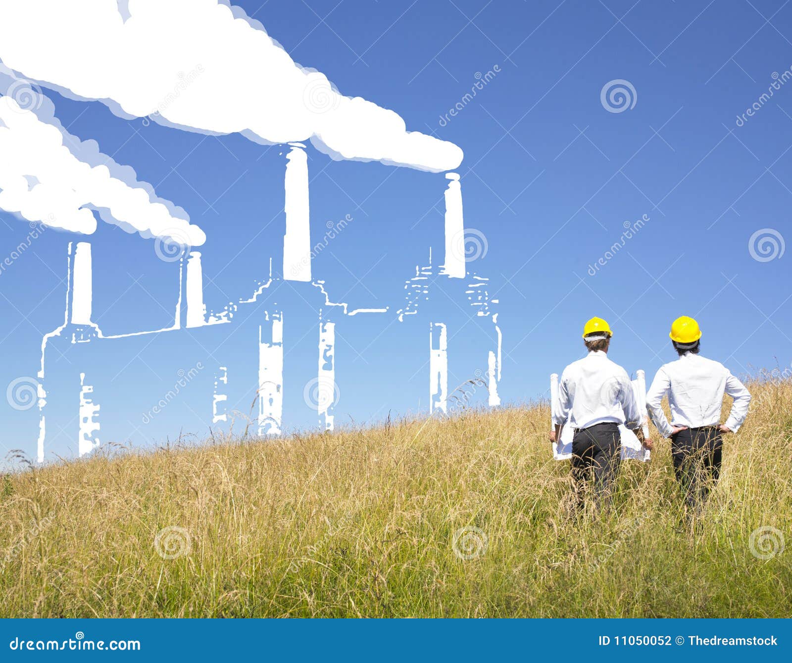 Engineers Creating a Factory Stock Photo - Image of adult, engineer ...