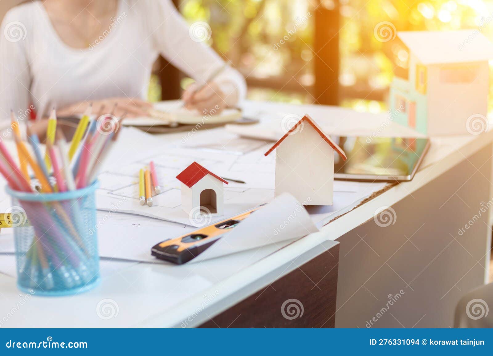 Engineers and Designers are Discussing the Layout of the House and the ...