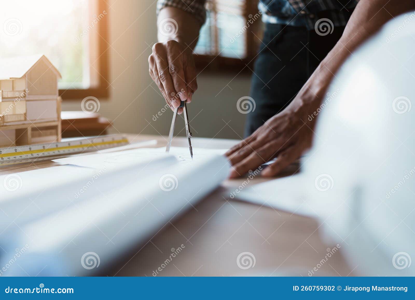 Engineers are Designing House Structures and Architectural Using ...