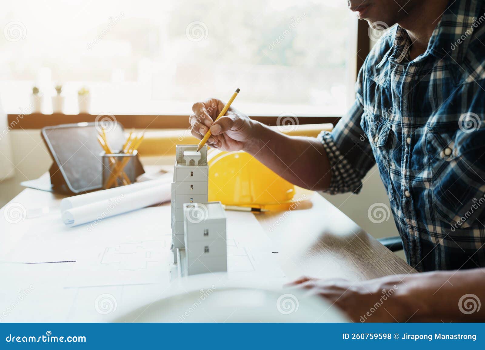 Engineers are Designing House Structures and Architectural Using ...