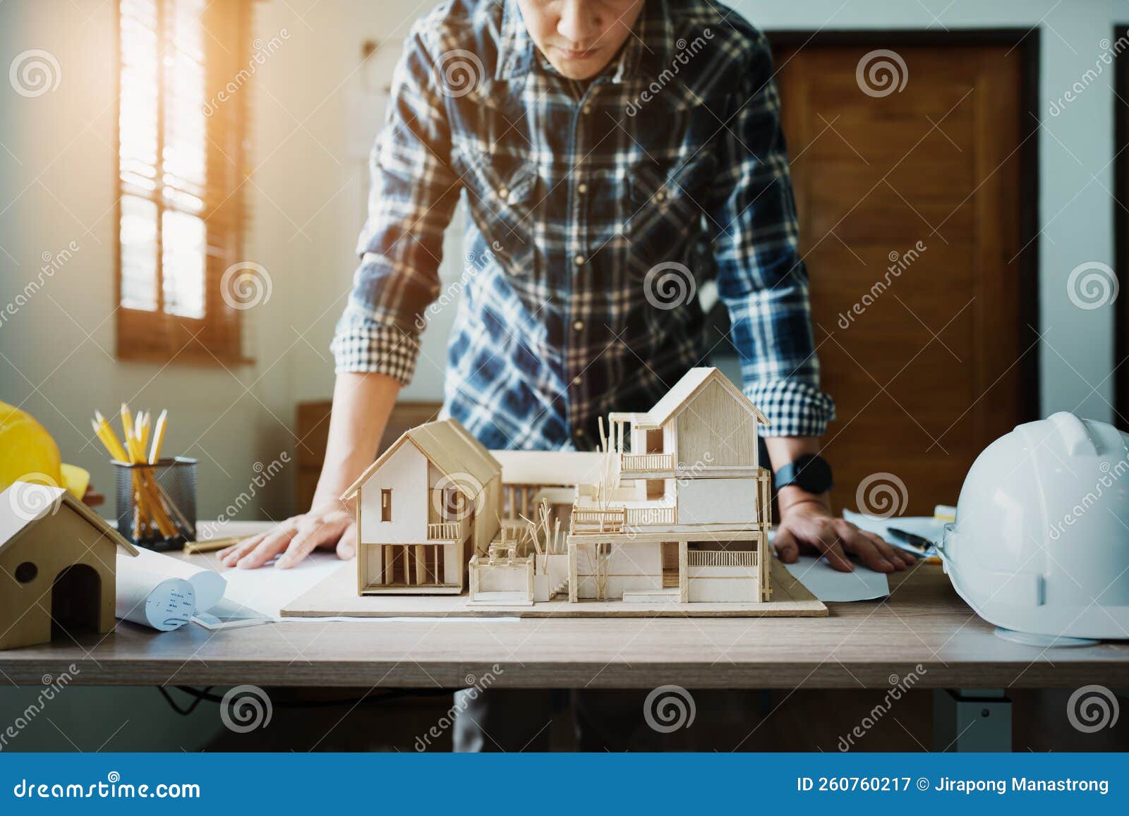 Engineers are Designing House Structures and Architectural Using ...