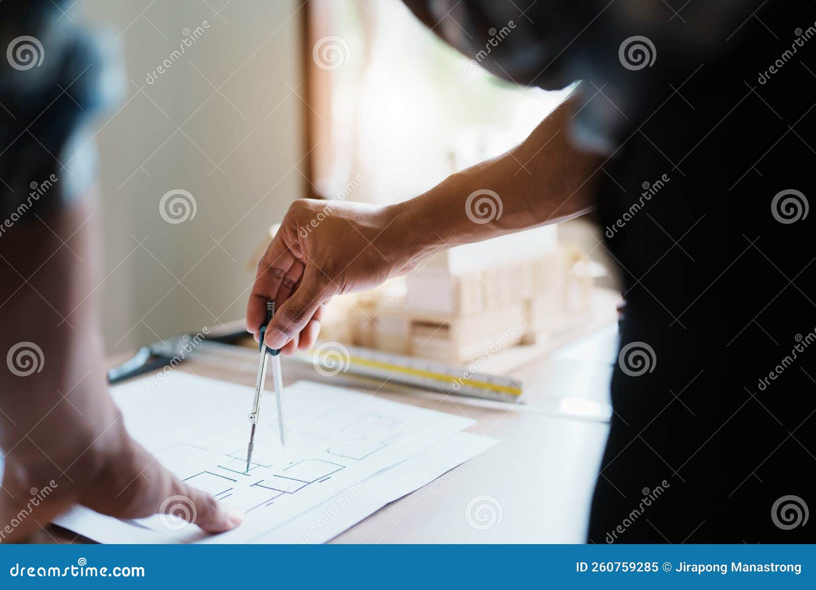 Engineers are Designing House Structures and Architectural Using ...