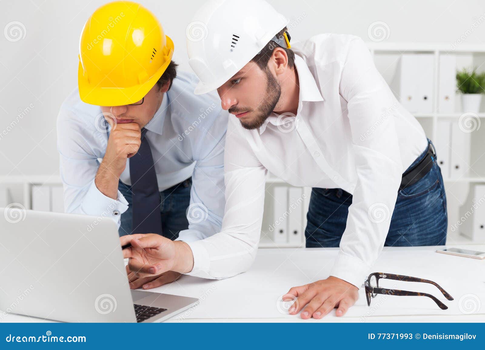 Engineers Developing Town Infrastructure Stock Image - Image of ...