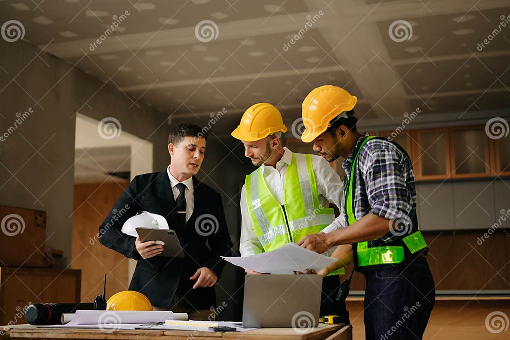 Engineers are Discussing Data Working and Laptop or Tablet with ...