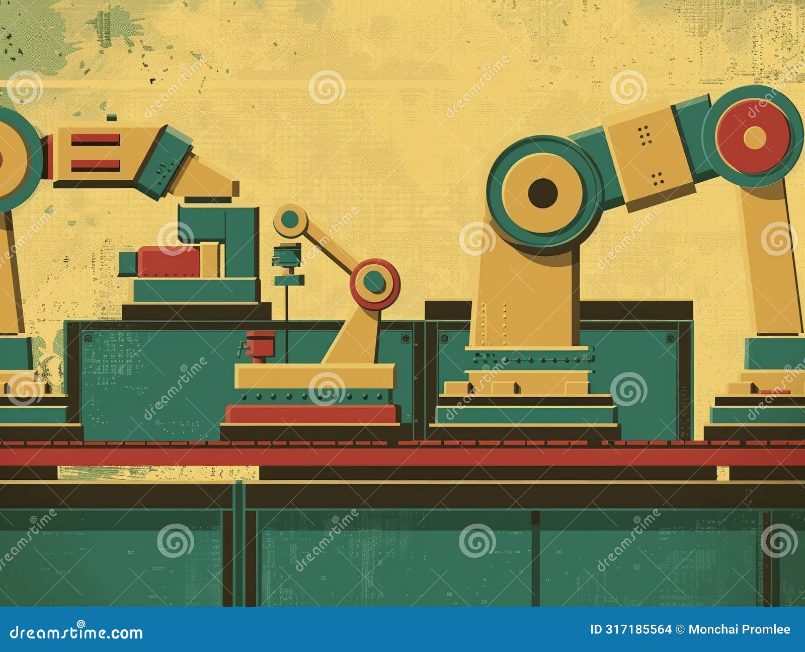 Engineers Discussing Improvements In A Lean, Automated Assembly Line ...